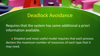 Deadlock in Operating System | PPTX