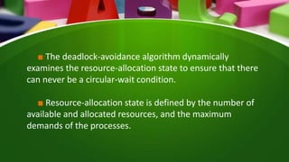 Deadlock in Operating System | PPTX