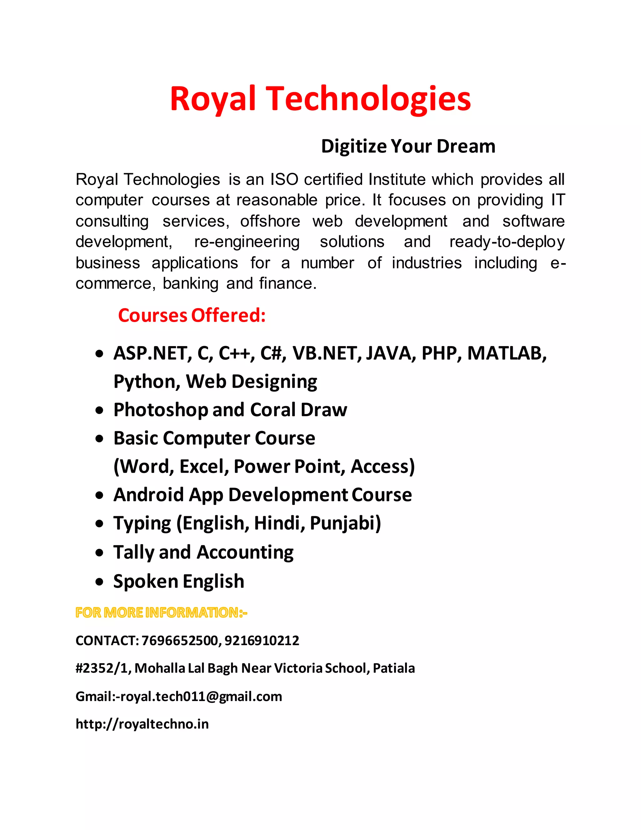 Royal Technologies.docx
