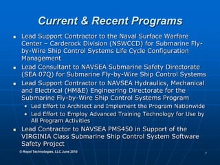 Royal technologies, llc general overview presentation | PPTX