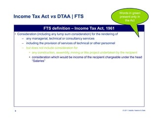Taxation of Royalty and FTS | PDF