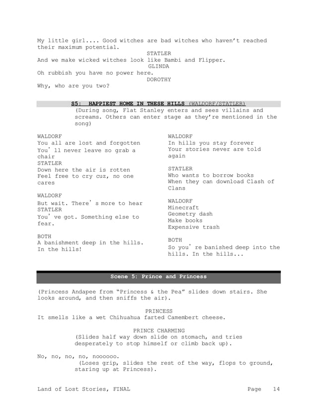 Royalty free childrens play (Land of the Lost Stories) | PDF