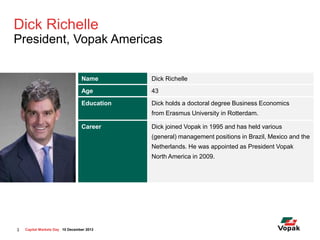 Royal Vopak - Capital Markets Day 2013 - Dick Richelle | PDF
