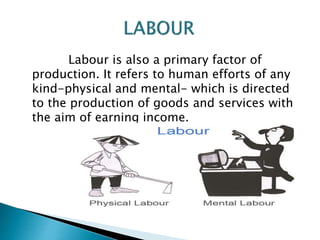 PRODUCTION:PROCESS, FACTORS OF PRODUCTION, INPUT OUTPUT RELATIONSHIP | PPTX