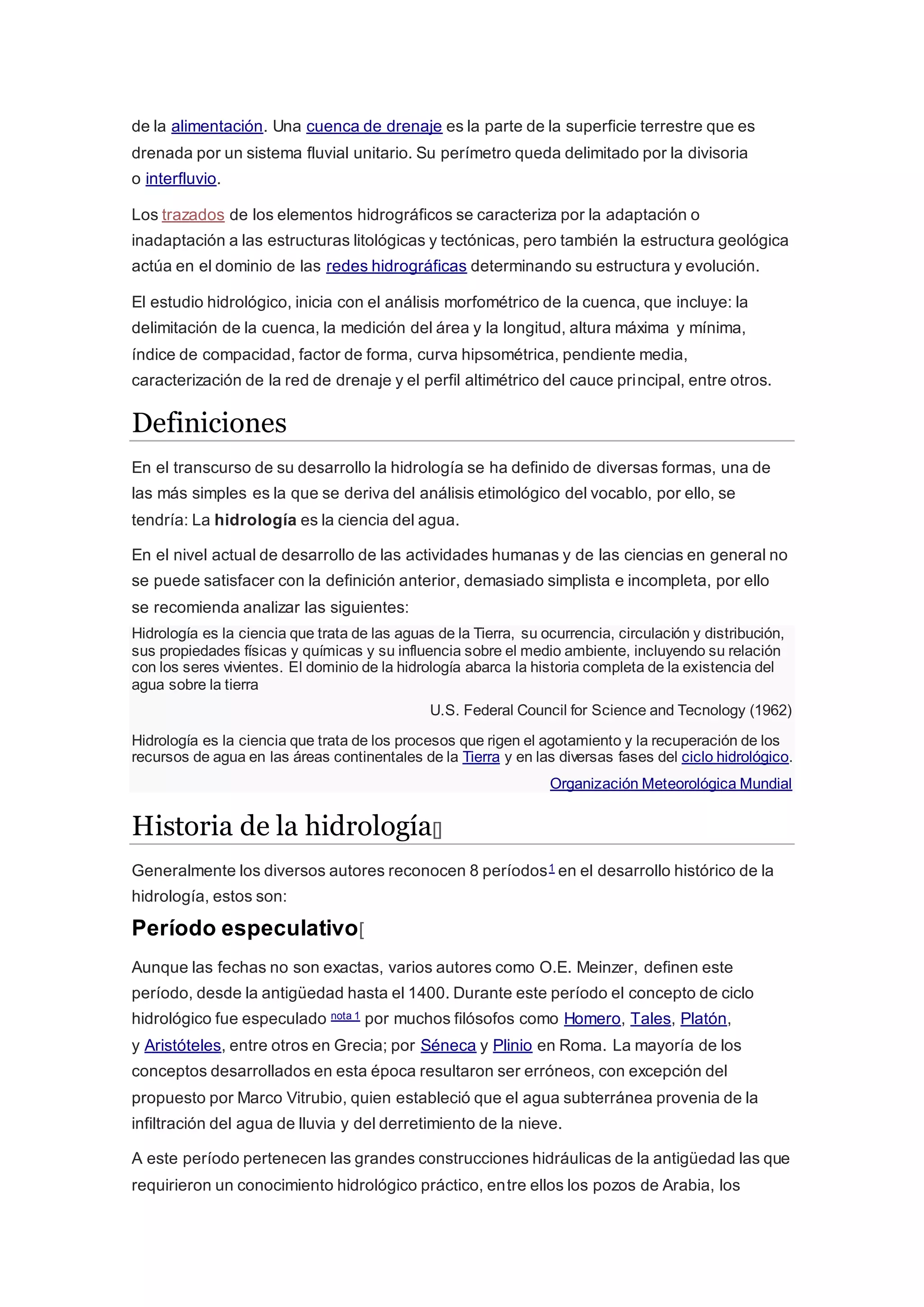 proyecto de hidrologia | DOCX