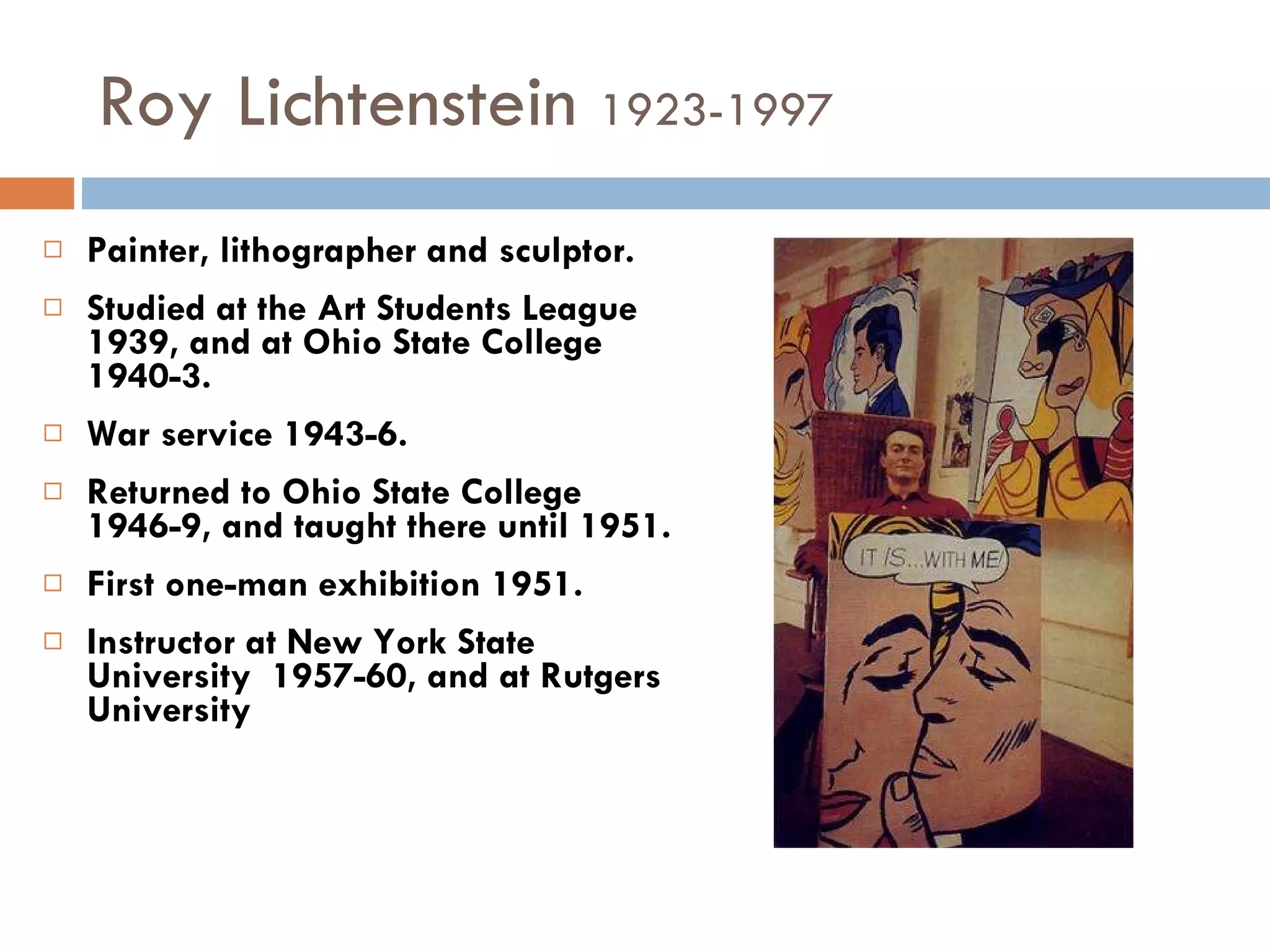Roy Lichtenstein | PPT