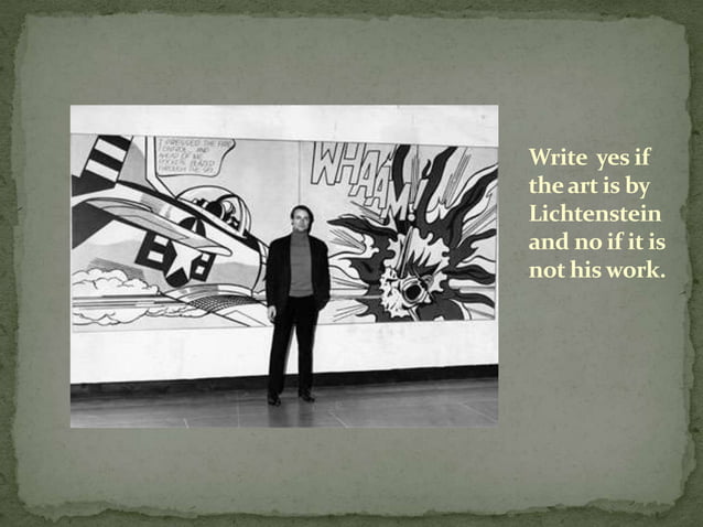 Roy lichtenstein | PPT