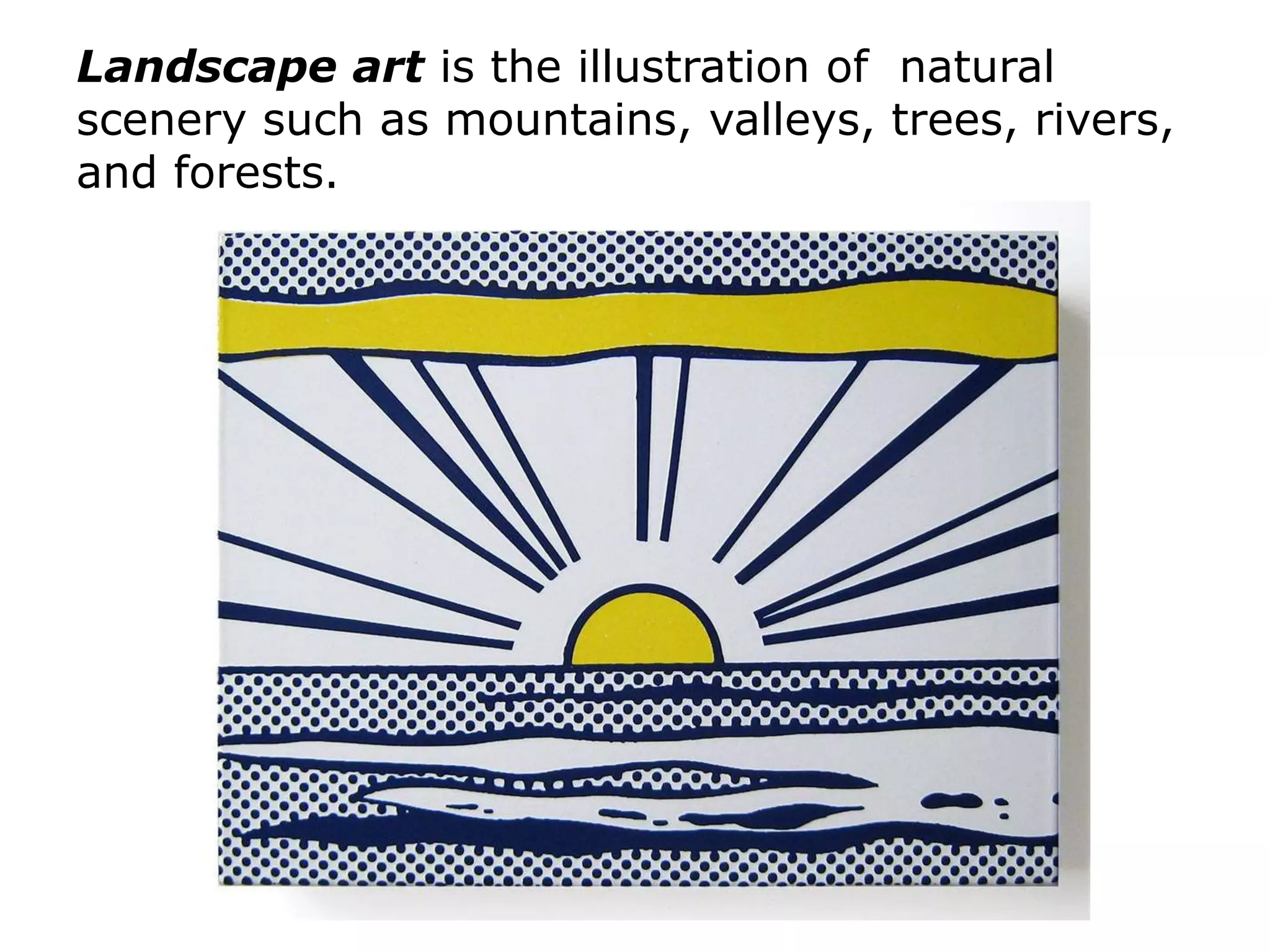 Roy lichtenstein landscapes | PPT