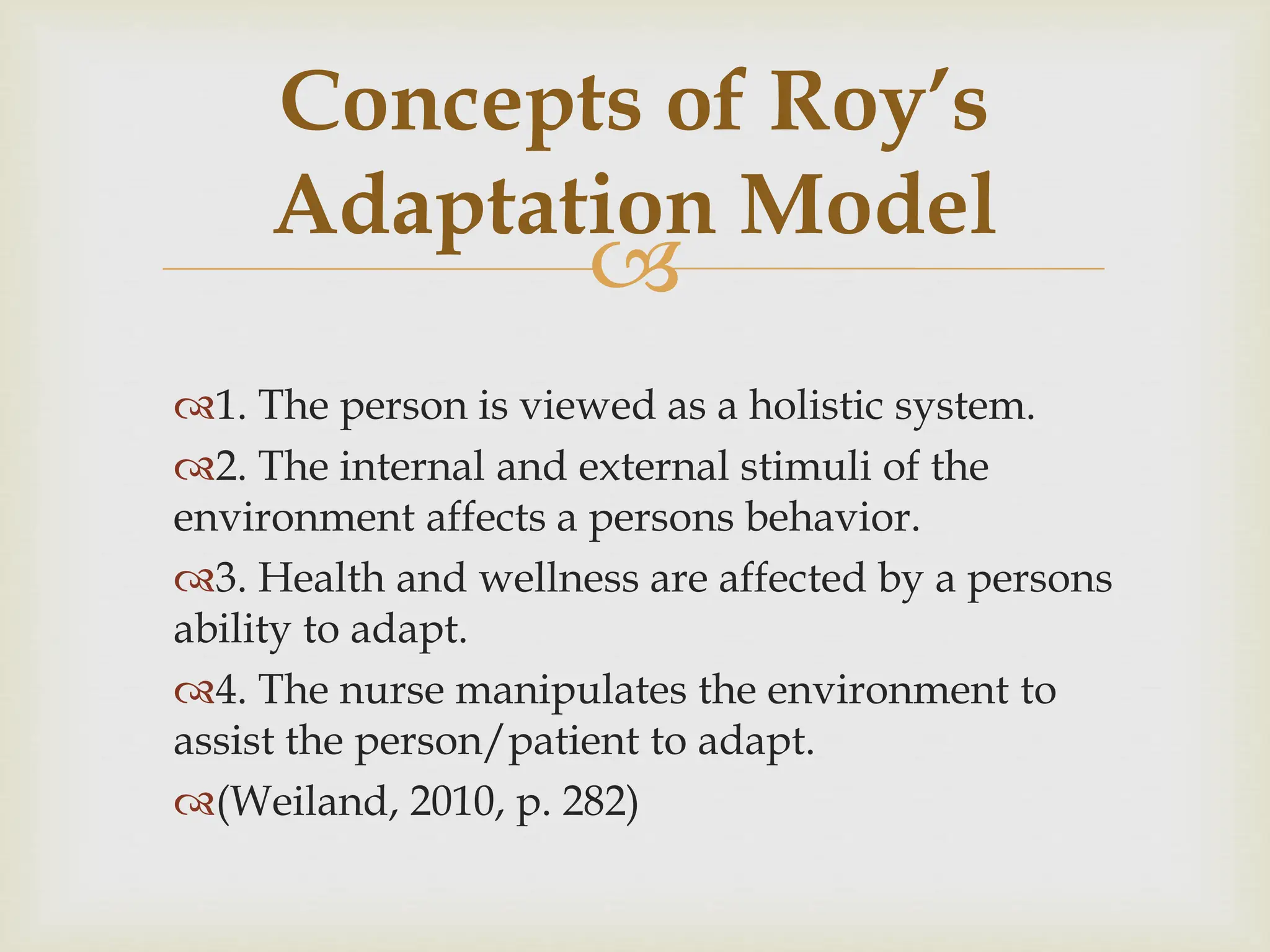 Roy model of nursing.tnURSING tHEORYpptx | PPTX