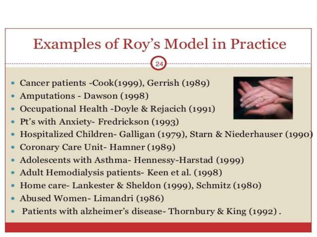 Roys adaptation theory | PPTX | Medical Health