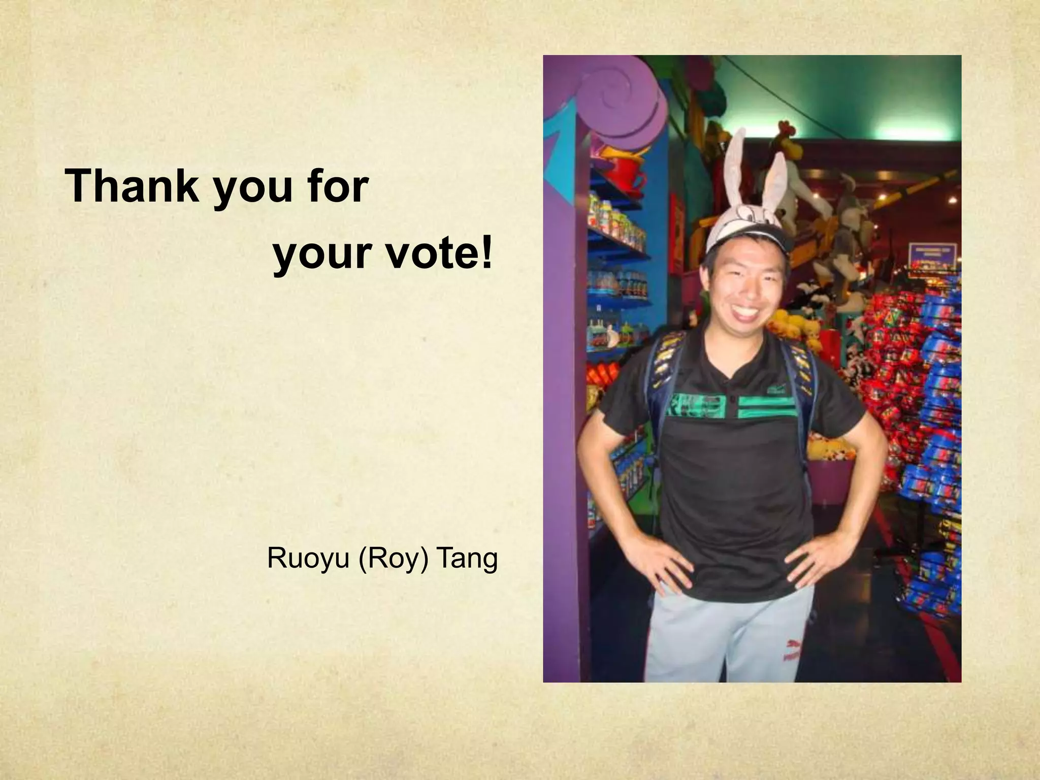 Roy Tang Vice President | PPT