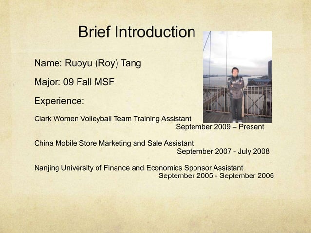 Roy Tang Vice President | PPT