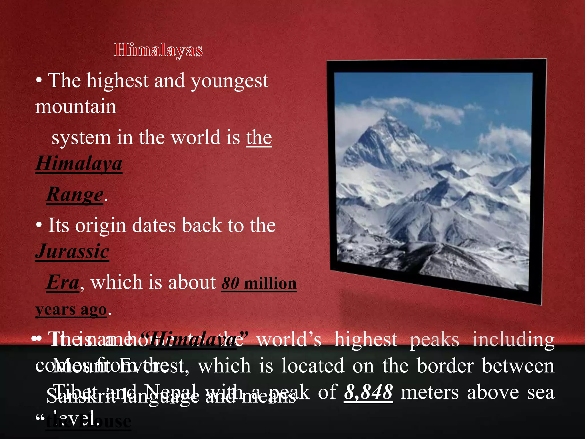 Mountain Ranges | PPTX