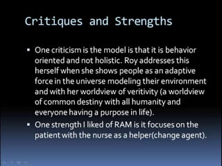 Roys theory | PPT