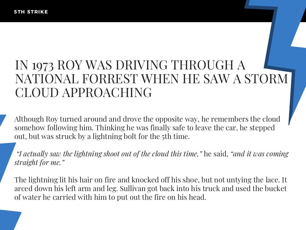 Roy Sullivan - The Human Lightning Rod - Field Pros Direct | PDF ...