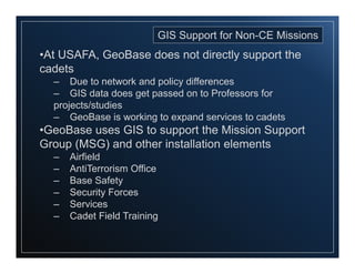 2013 Mission First Track, How GIS Supports USAFA's Civil Engineer ...