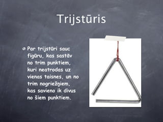 Trijstūri, paralelogrami, četrstūri | KEY