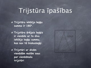Trijstūri, paralelogrami, četrstūri | KEY