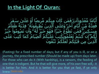 Basics of Roza- Fast- Sawm | PPTX
