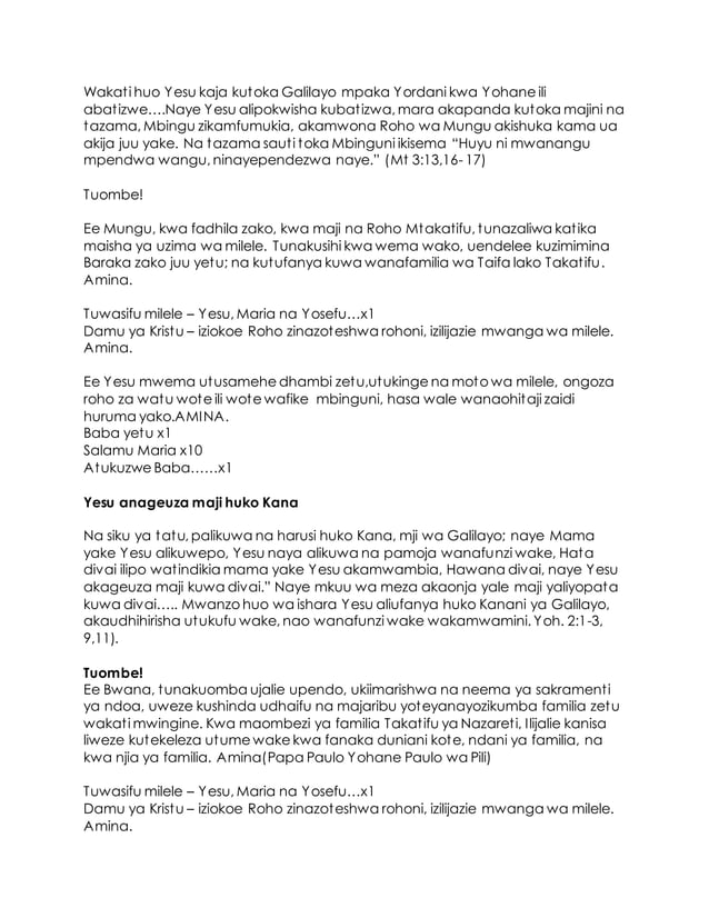 Rozari takatifu | DOCX