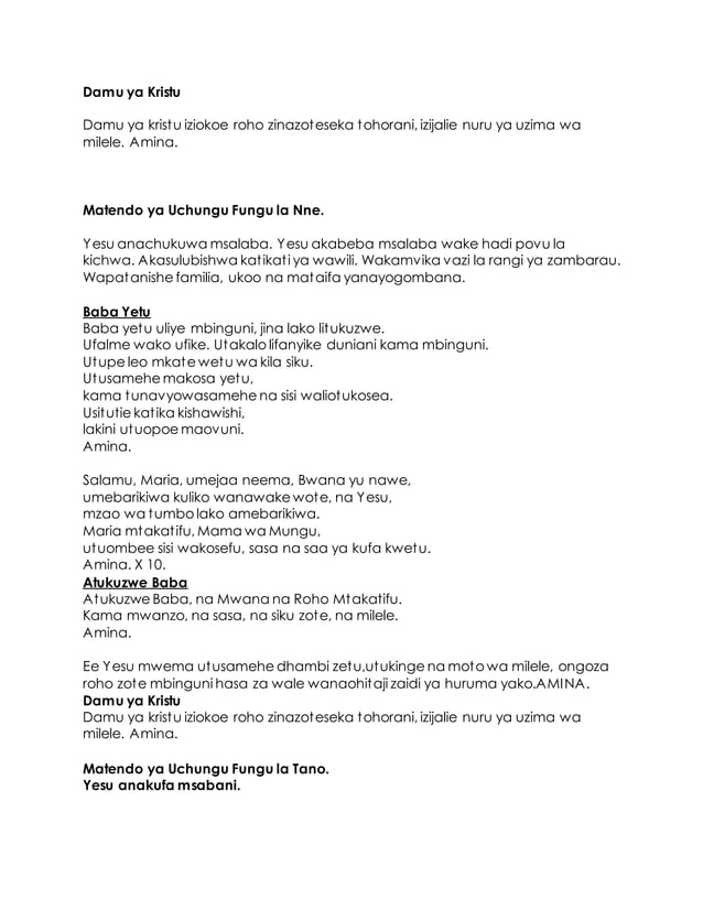 Rozari takatifu | DOCX