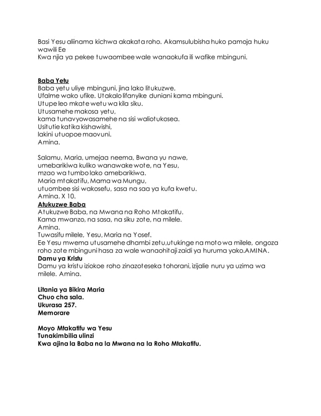 Rozari takatifu | DOCX