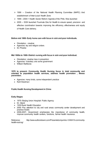 Roles of the Nurse in Caring for Communities and Population Groups | DOCX