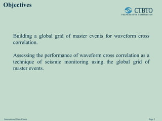Performance of waveform cross correlation using a global and regular grid of master events | PDF
