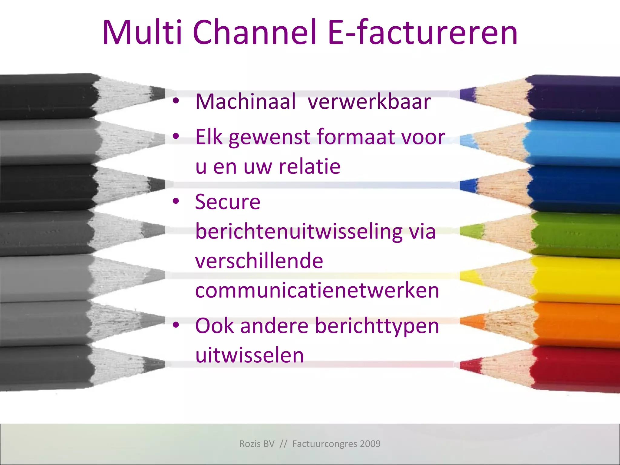 Rozis Presentatie Factuurcongres 2009 | PPT