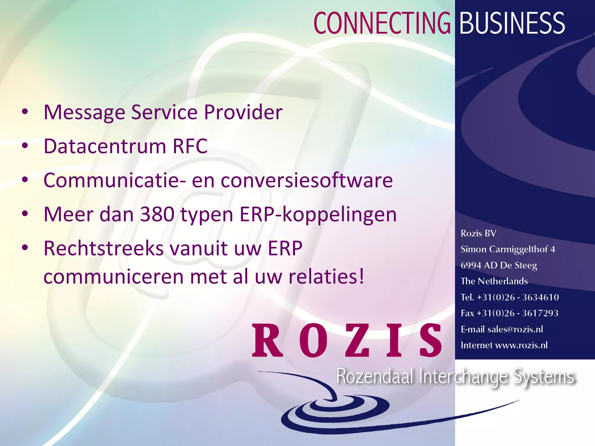 Rozis Presentatie Factuurcongres 2009 | PPT