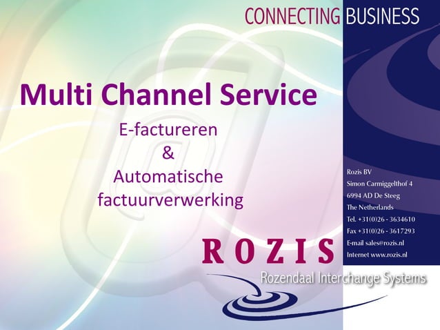 Rozis Presentatie Factuurcongres 2009 | PPT