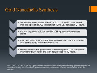 gold nanoshells | PPT