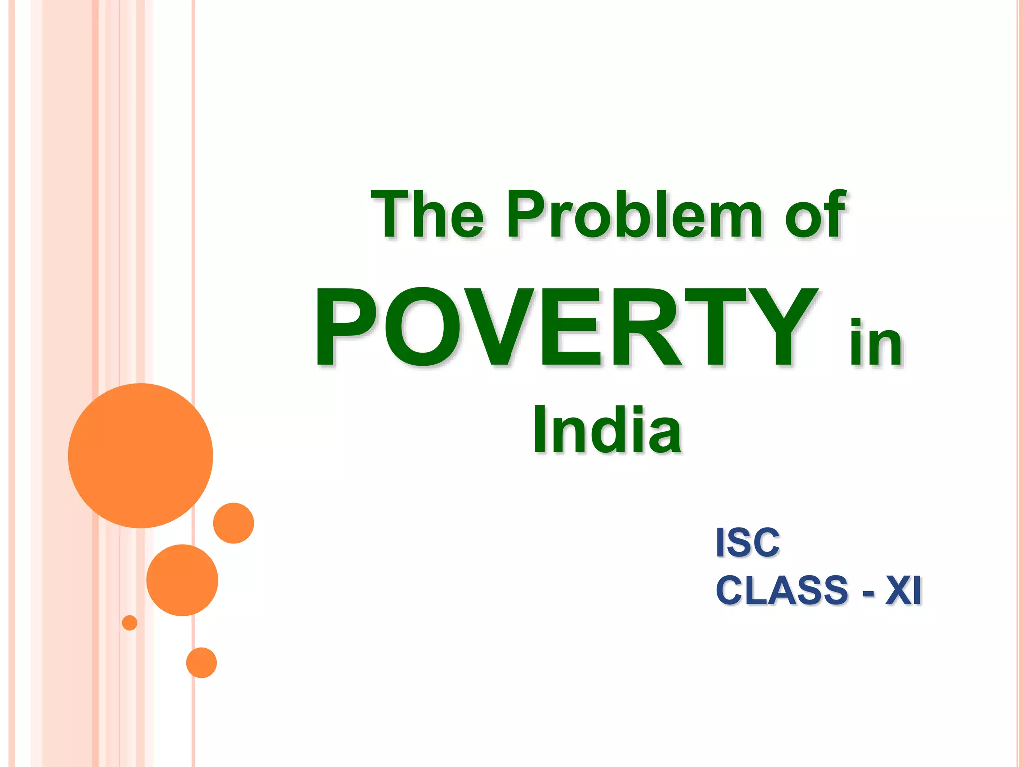 Poverty In India Ppt