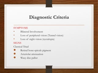 Retinitis Pigmentosa | PPT