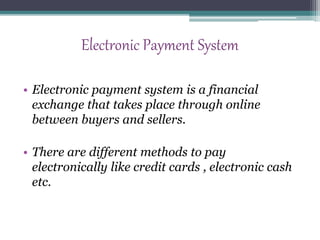 types of e-payment | PPT