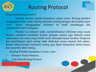 Routing Protocol | PPTX