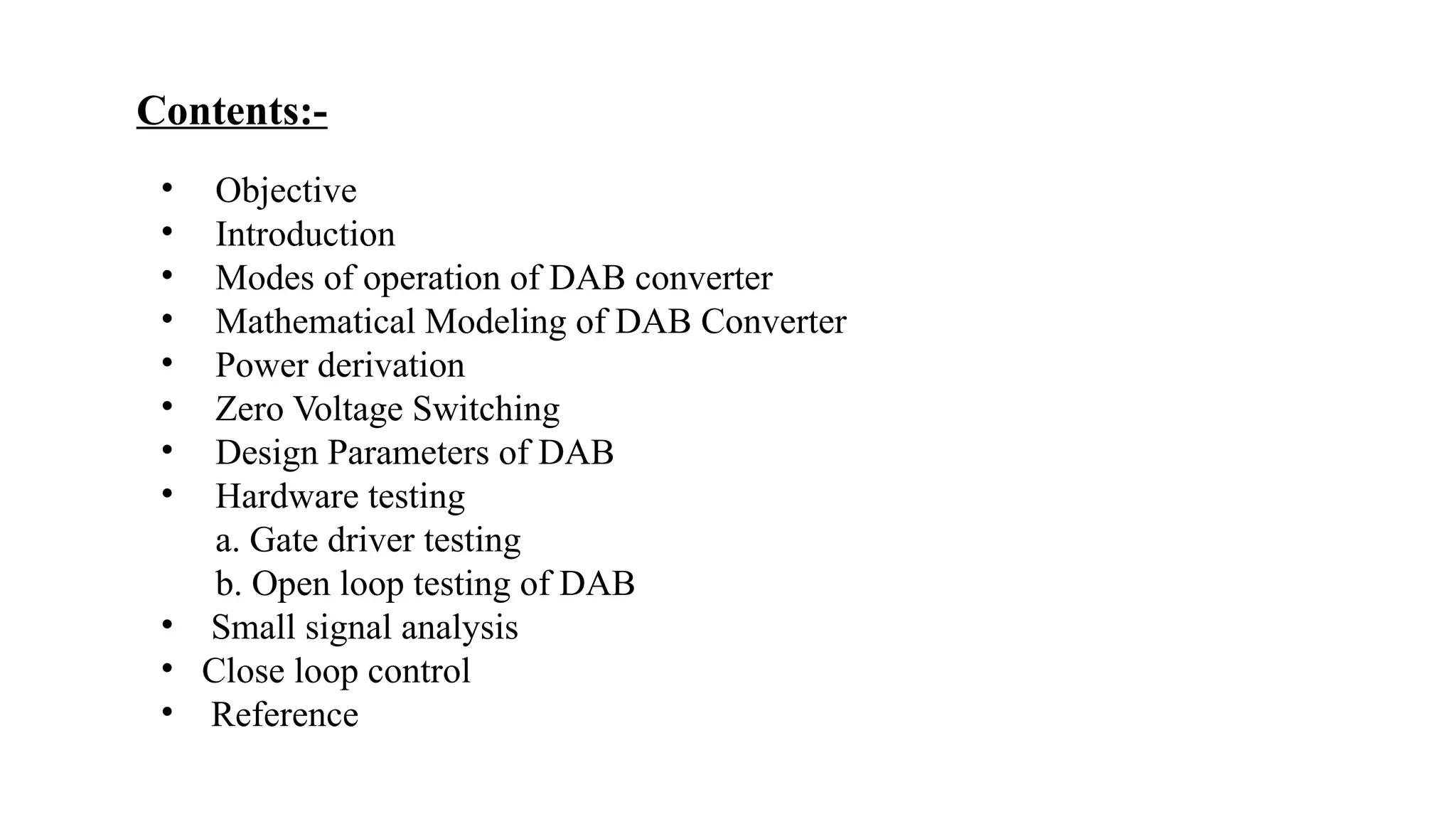 Dual Active Bridge Converter A Bidirectional Isolated Dc Dc Converter Pptx