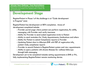 Rp allscripts-challenge | PPT