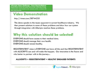 Rp allscripts-challenge | PPT