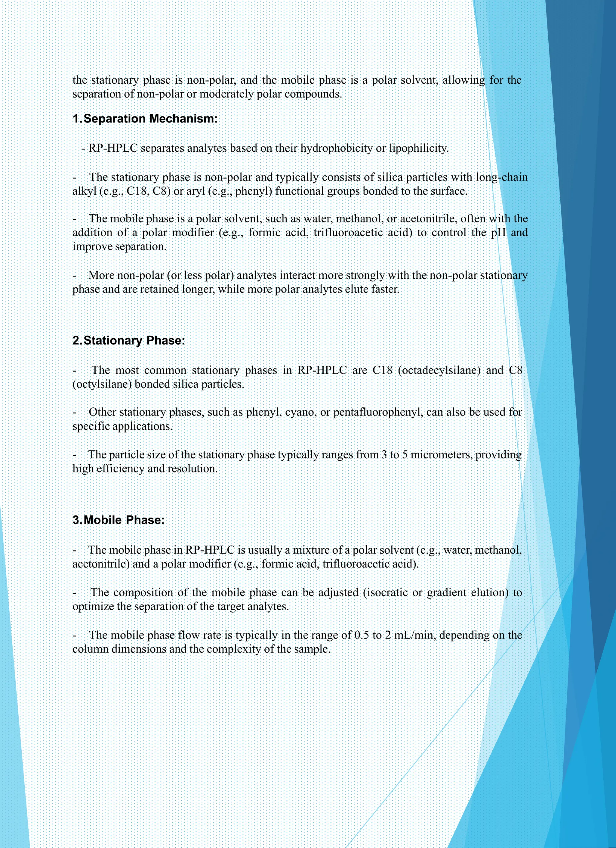 Reverse Phase High-Performance Liquid Chromatography | PDF | Chemistry ...