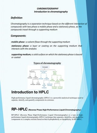 Reverse Phase High-Performance Liquid Chromatography | PDF | Chemistry | Science