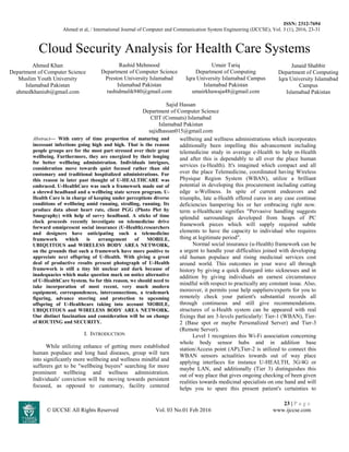 Cloud Security Analysis for Health Care Systems | PDF