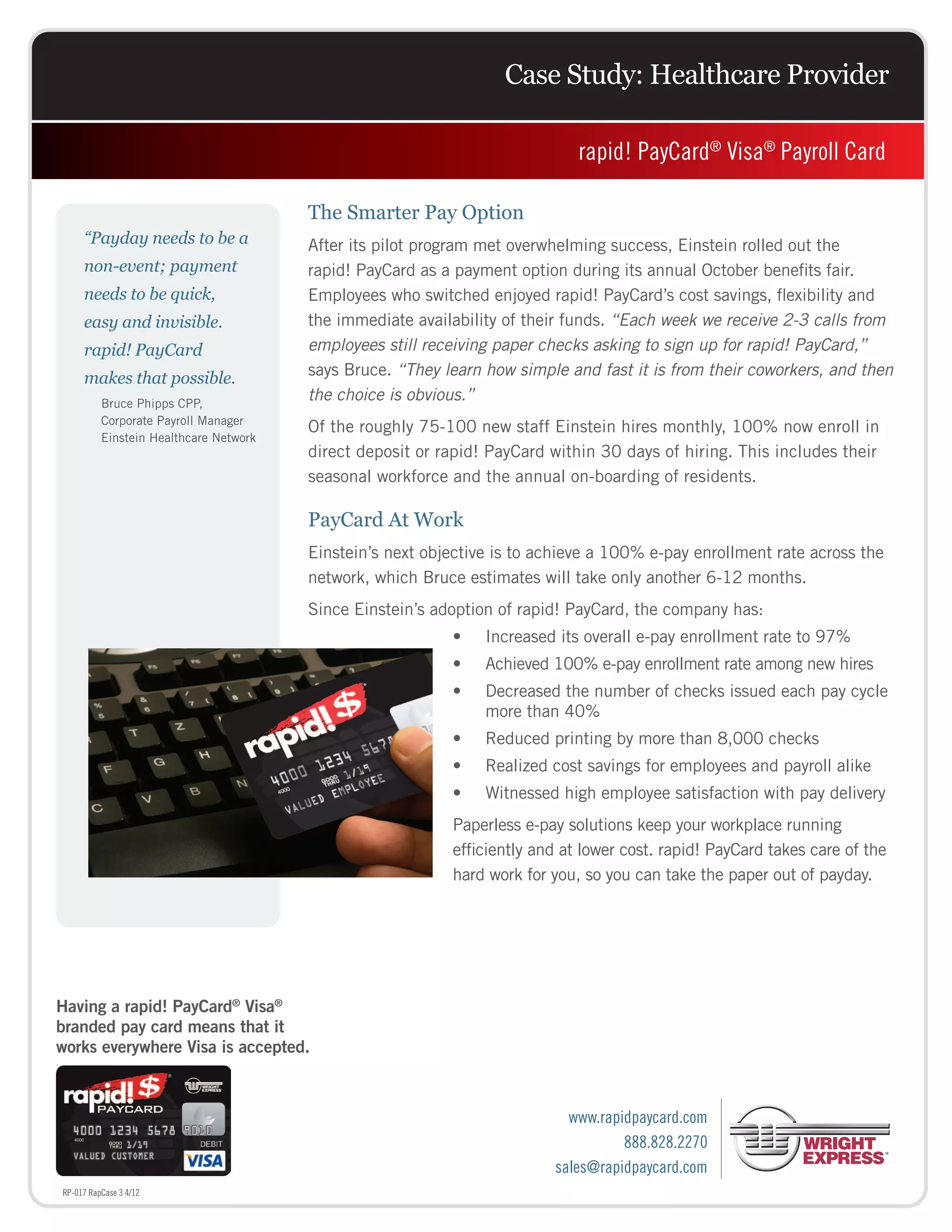 rapid! PayCard Case Study | PDF