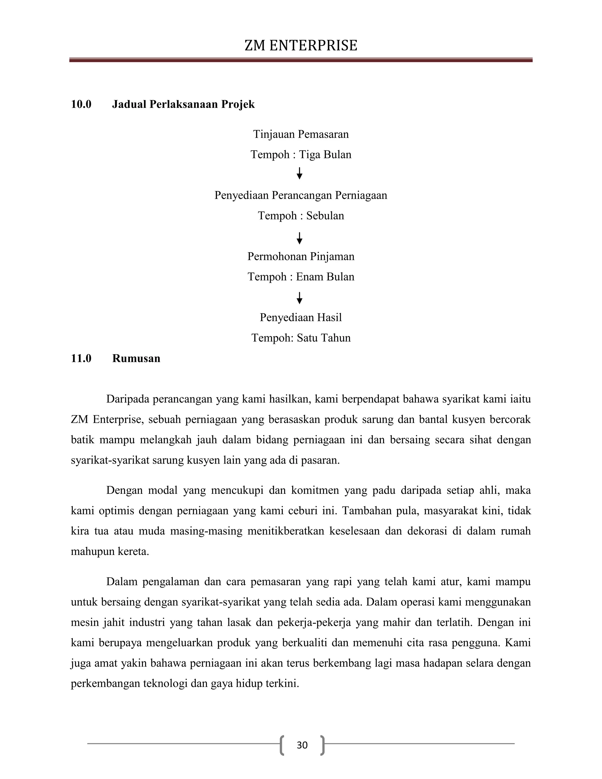 Rancangan Perniagaan | PDF