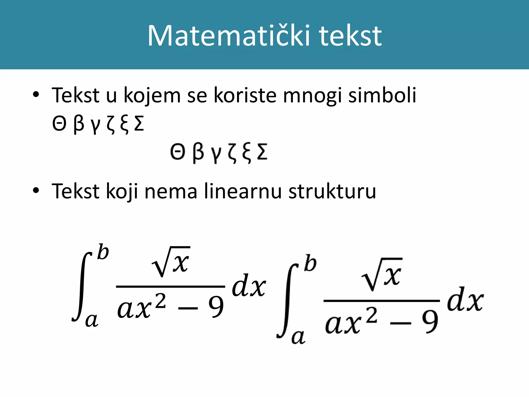 LaTeX - prvo predavanje | PPT