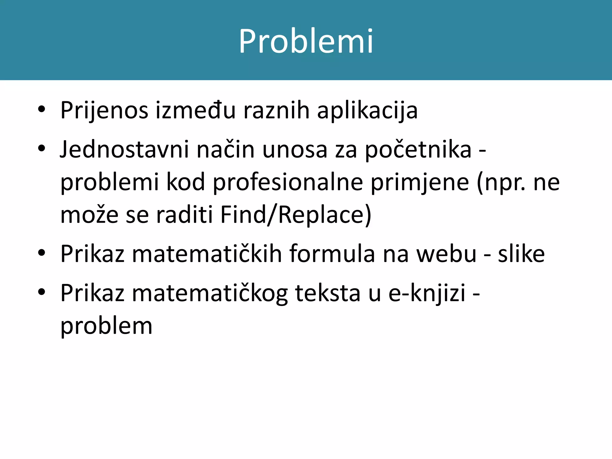 LaTeX - prvo predavanje | PPT
