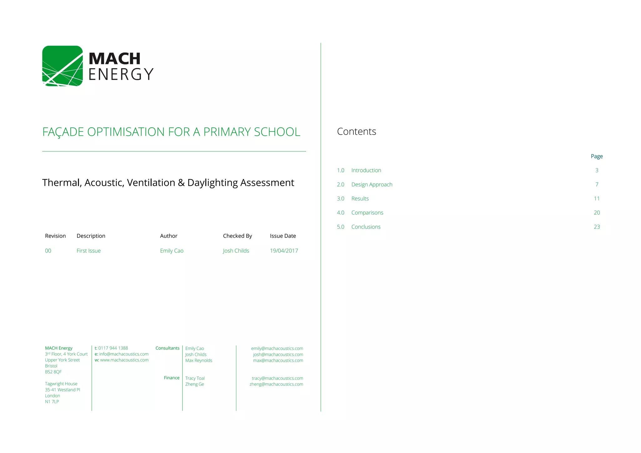 MACH Energy - Facade Optimisation of a Primary School | PPT
