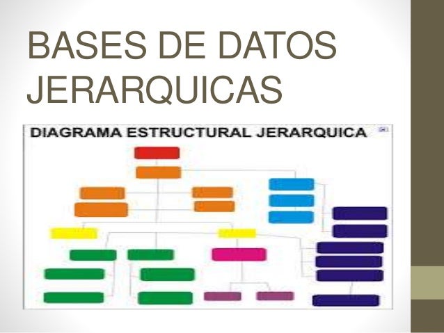 Bases de datos jerarquicas
