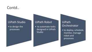 Robotic Process Automation RPA | PPTX | Robotics | Technology & Computing