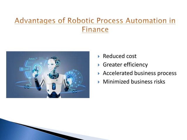 Robotic Process Automation in Finance - Damco Solution | PPT